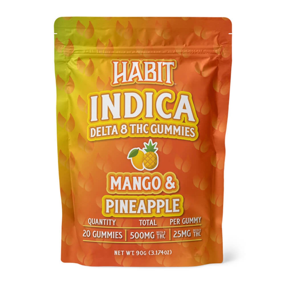 Habit Delta 8 Hemp Gummies Mango & Pineapple 20 Count | Barrels Organics